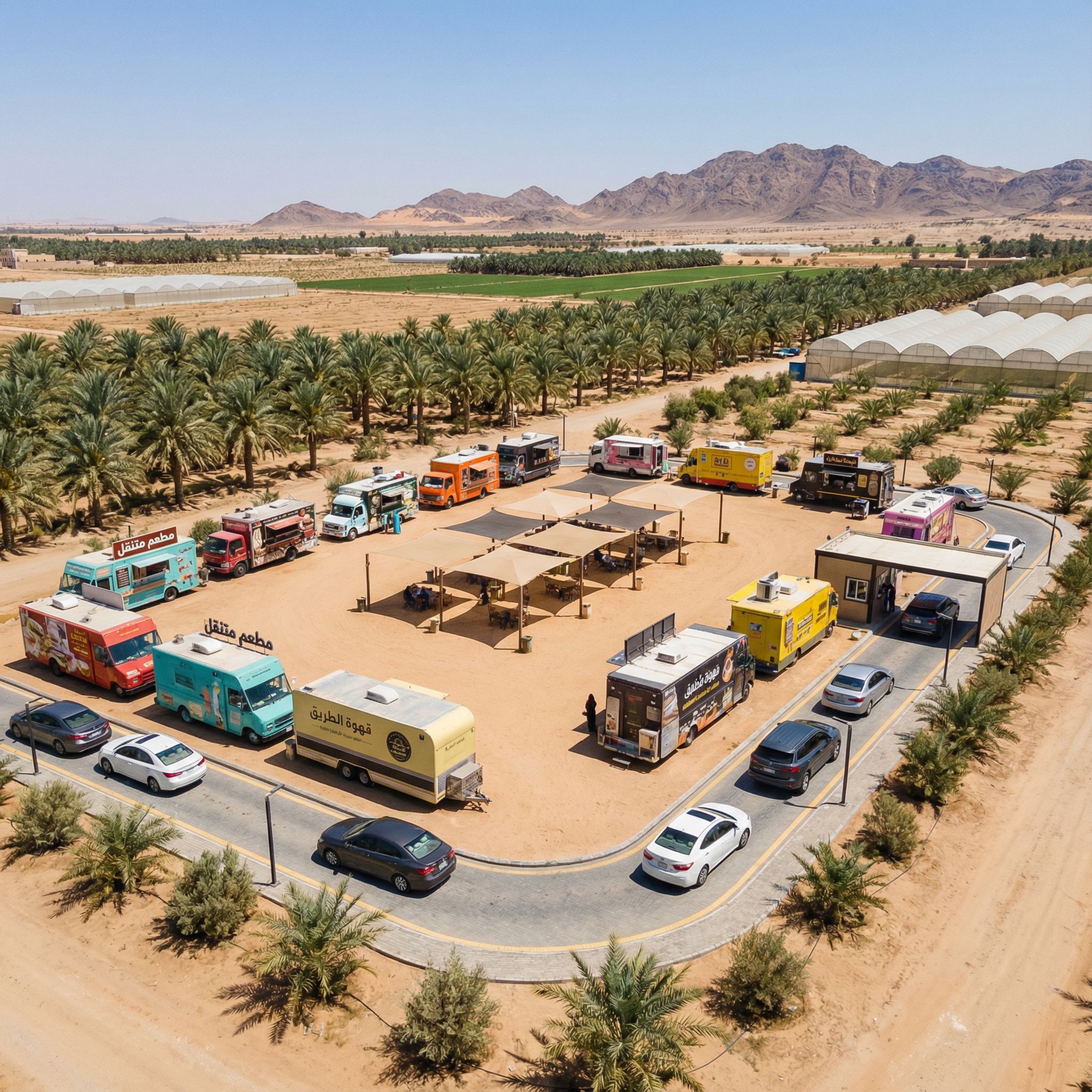 Nano Banana prompt: imagine a landscape at farm in KSA ha...