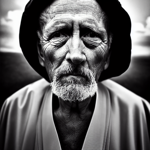 Stable Diffusion prompt: , , , , portrait photo of a 68 y...