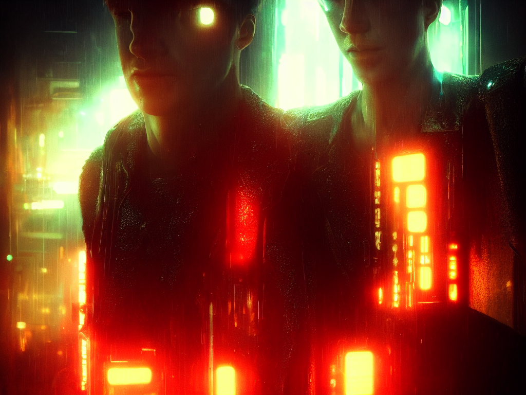 Stable Diffusion prompt: portrait art of blade runner 8 k...