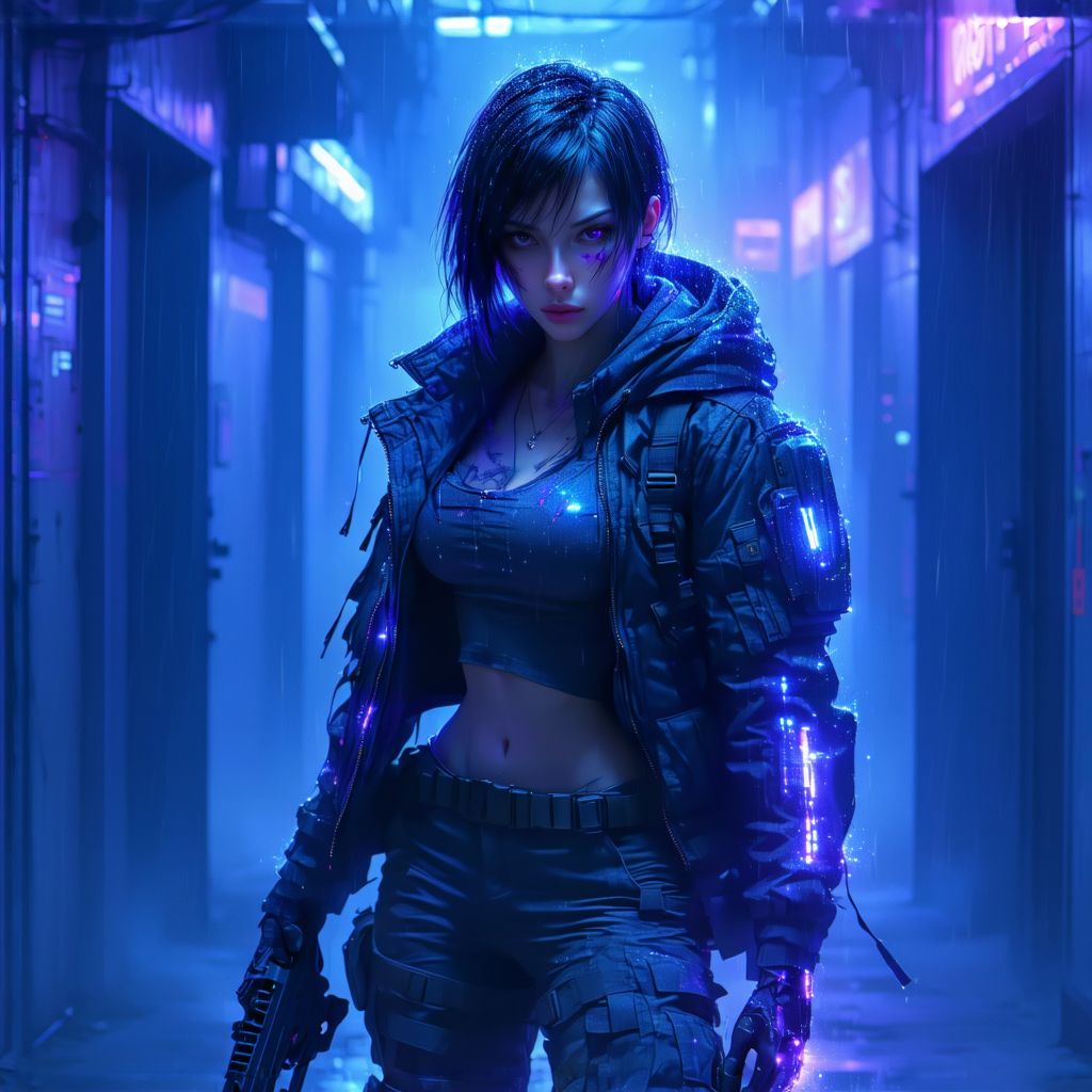 Stable Diffusion prompt: (Cyberpunk, futuristic, dystopia...