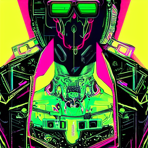 Stable Diffusion prompt: nft style, cyberpunk, synthwave,...
