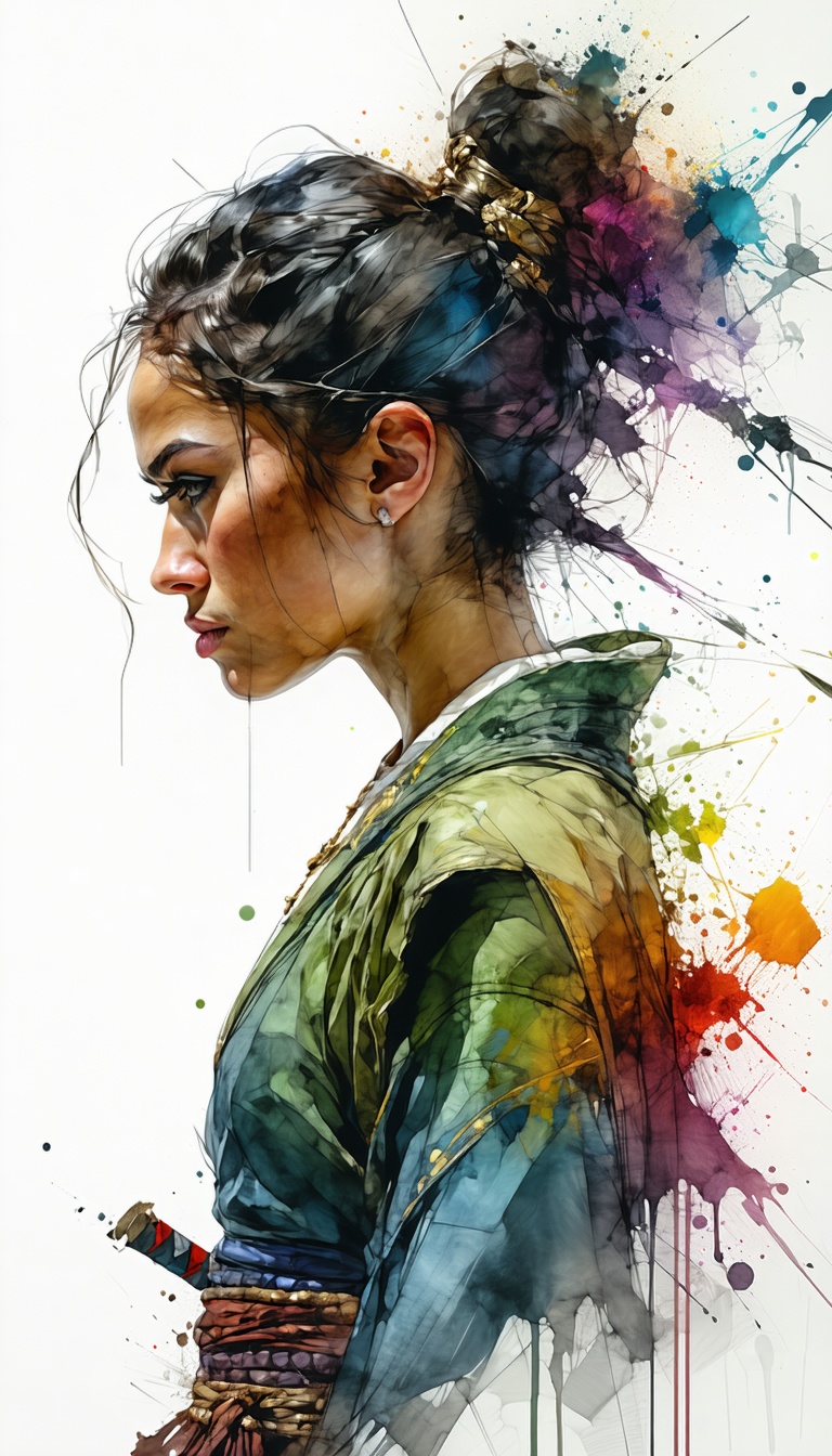 Stable Diffusion prompt: strong warrior princess| center...