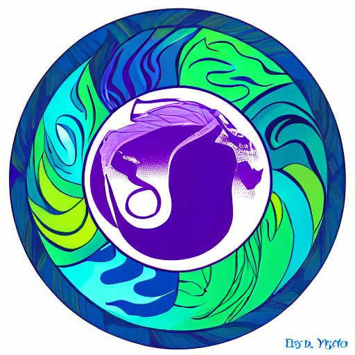 Stable Diffusion prompt: round logo with the four youth.