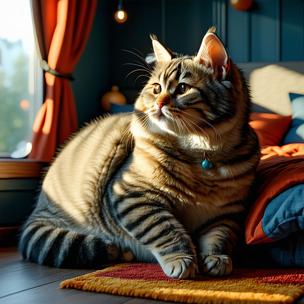 Stable Diffusion prompt: big and fat catcinematic, hyper ...