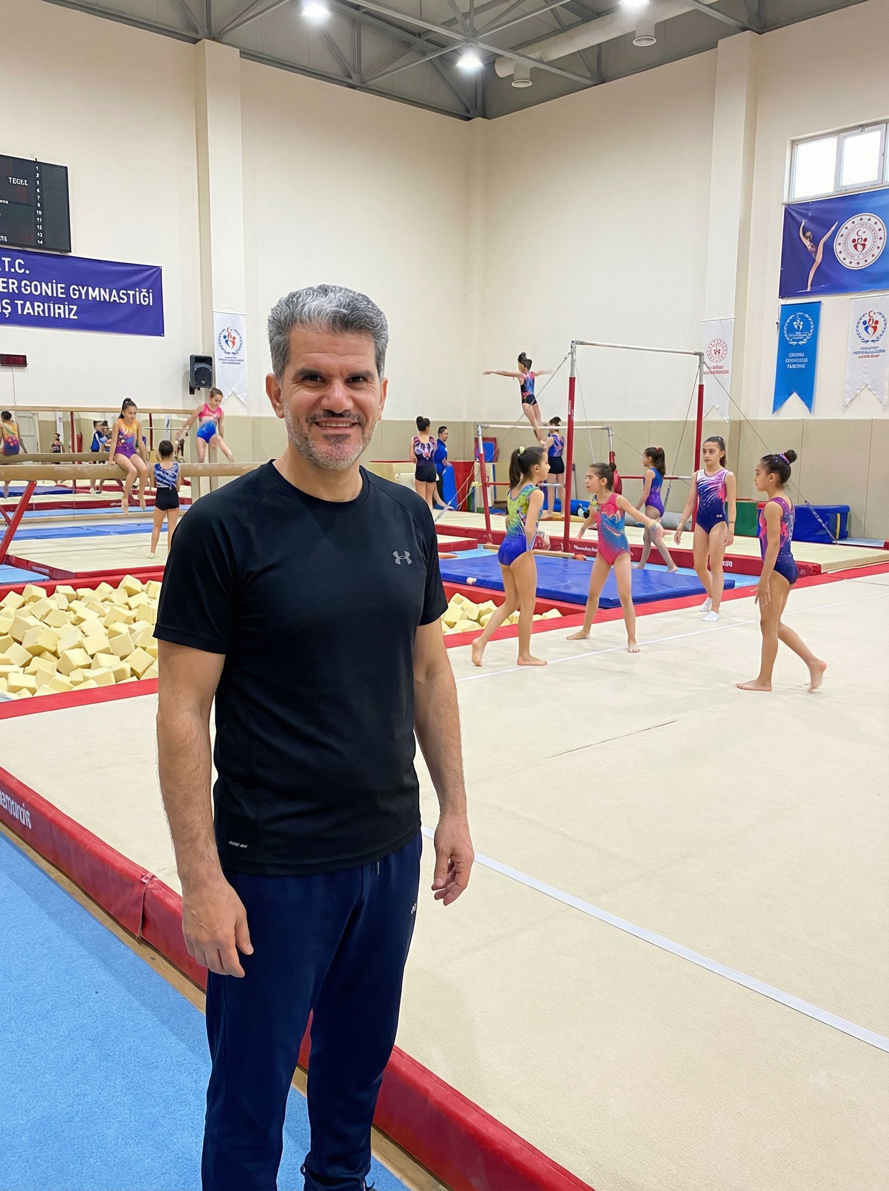 Nano Banana prompt: لباس ورزشی کنار دختران ژیمناستیک کار