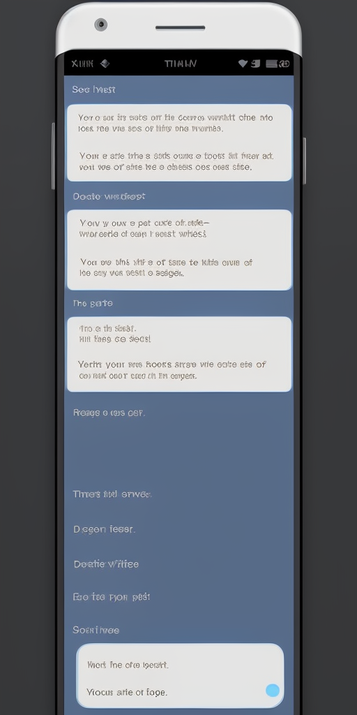 DreamShaper prompt: Design a screen of a mobile app scree...