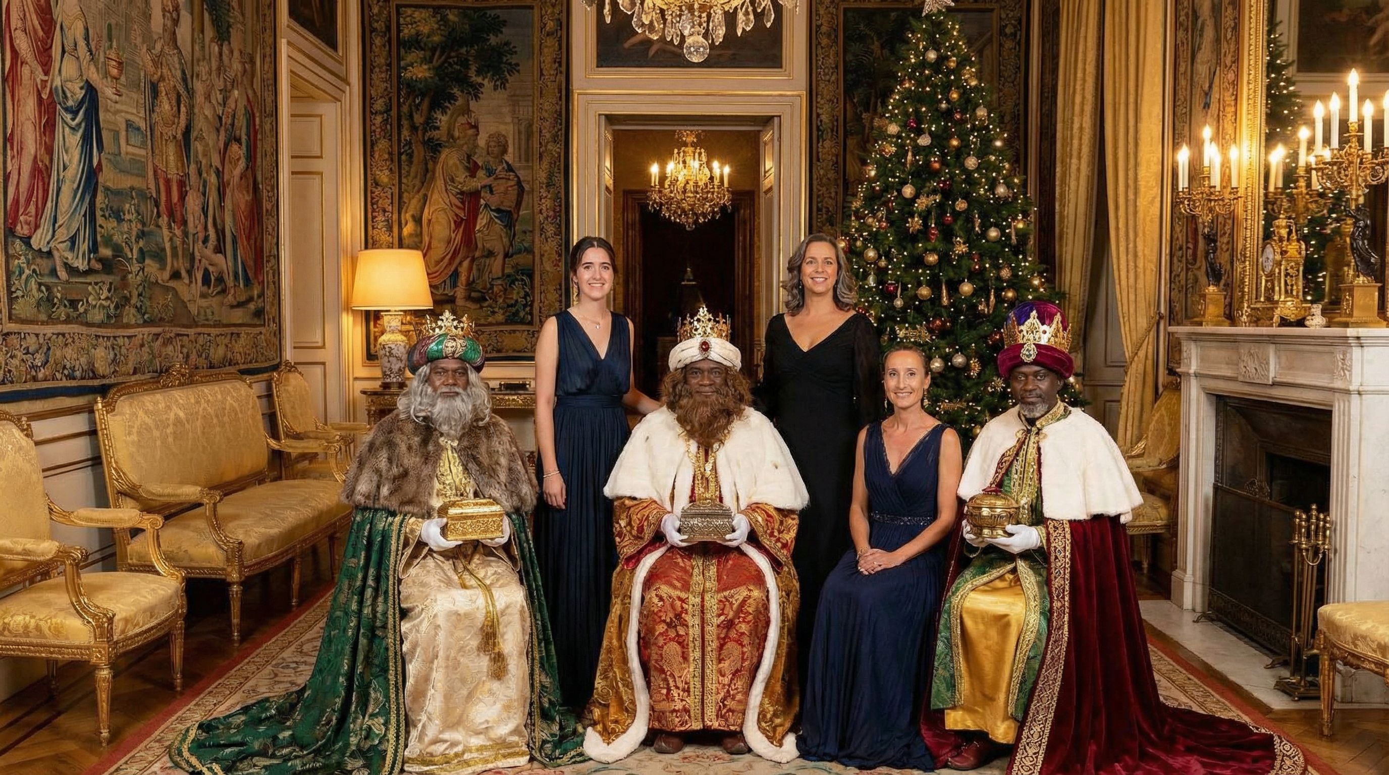 Nano Banana prompt: family portrait of these three ladies...