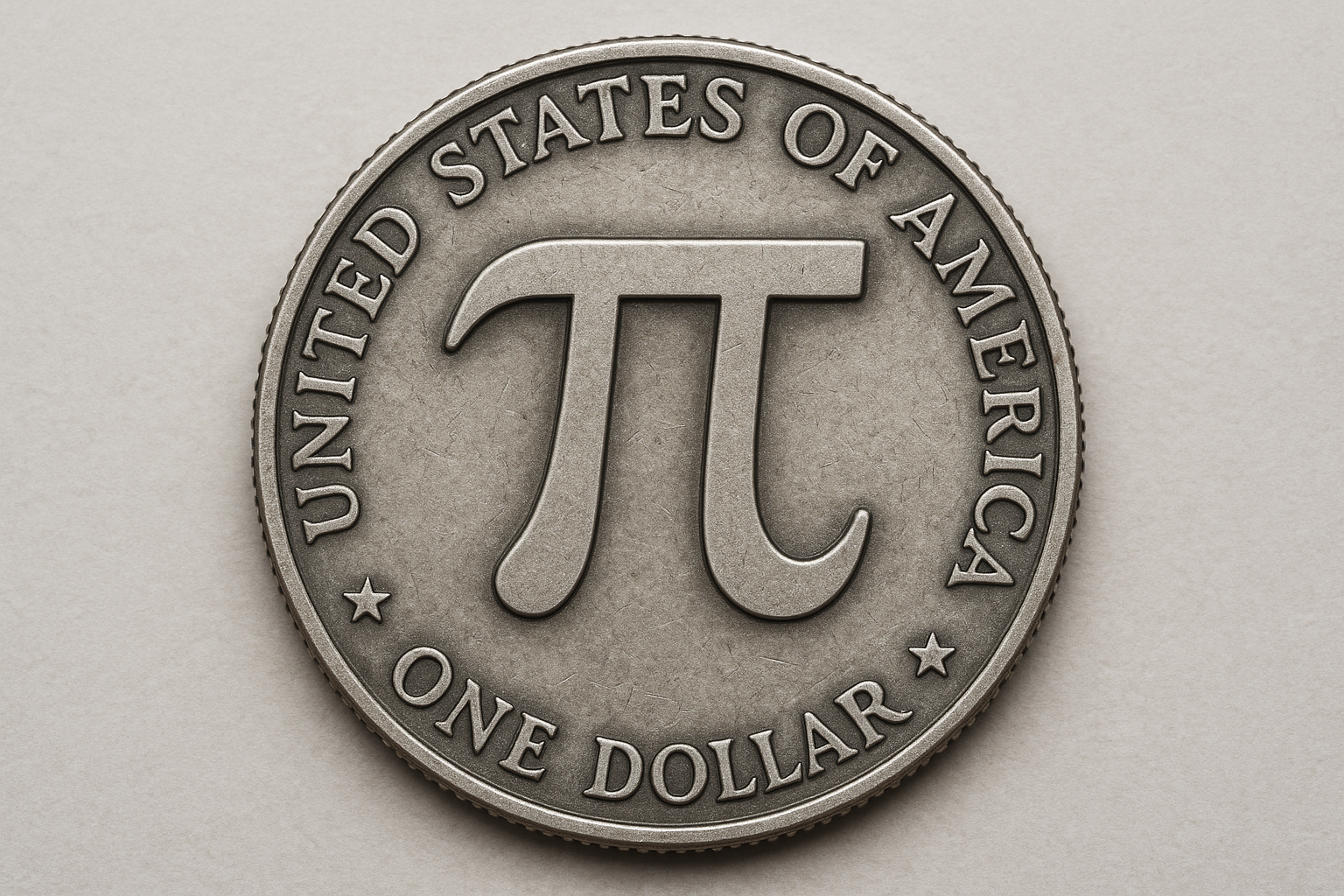 Sora prompt: dollar, but the face on the coin is a pi coi...