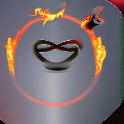Stable Diffusion prompt: An infinity symbol, made of ashe...