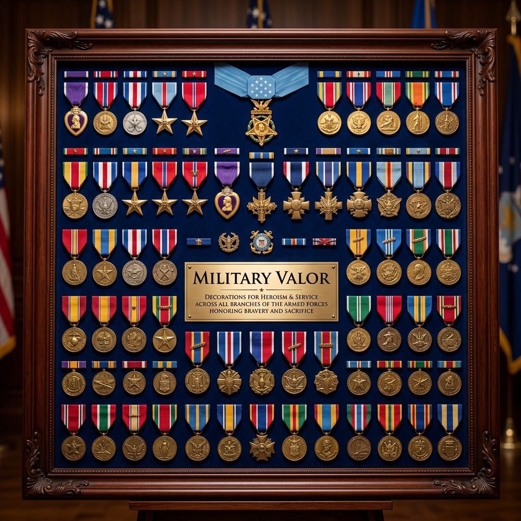 Nano Banana prompt: Military medals from all branches of ...