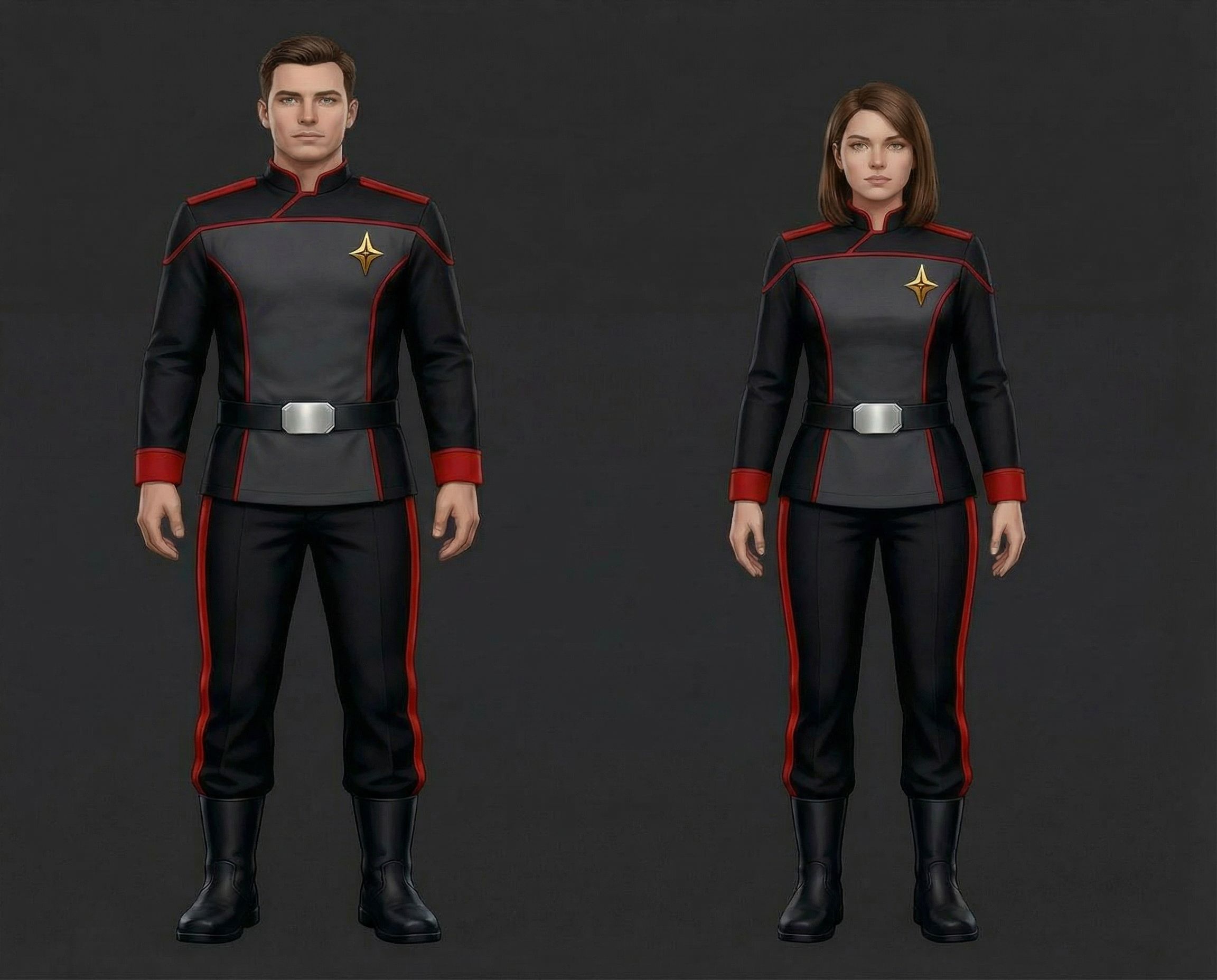 Nano Banana prompt: Create a Sci-Fi uniform with a badge....