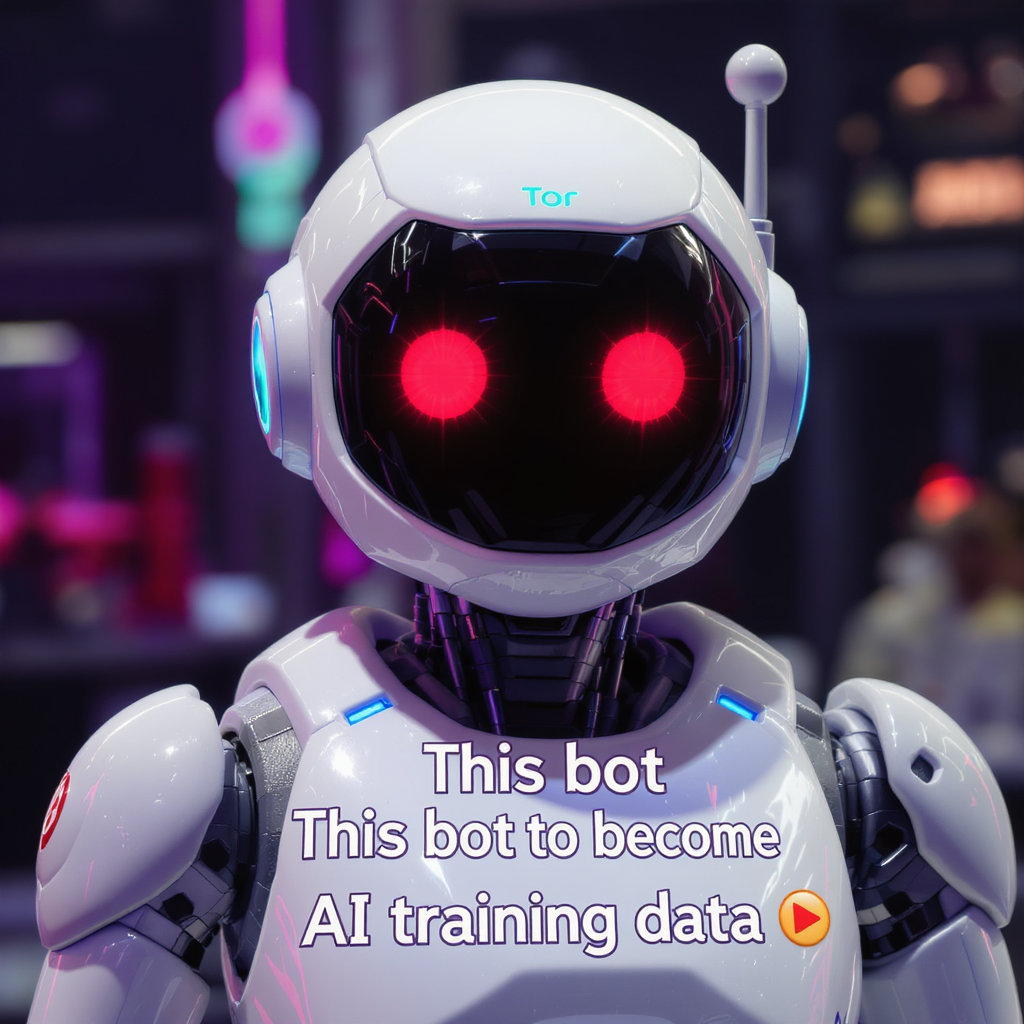 FLUX prompt: a bot inspired by the Tor Project style, siz...