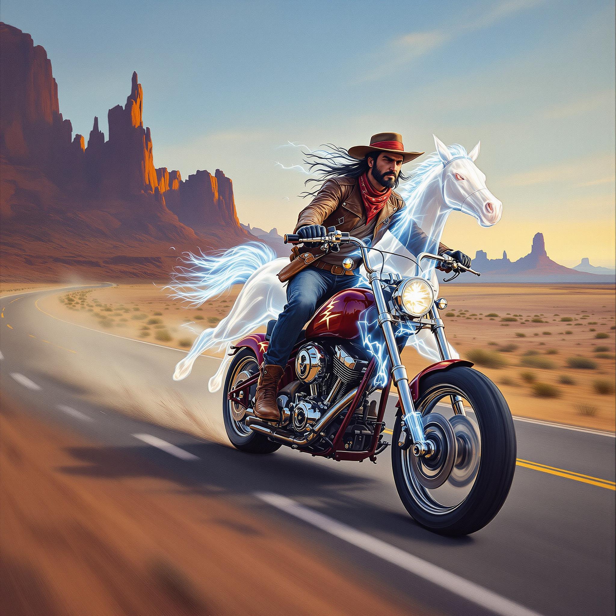 FLUX prompt: "A breathtaking and surreal painting set in ...