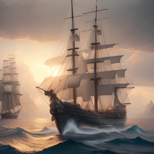 DreamShaper prompt: Photo of a ultra realistic sailing sh...