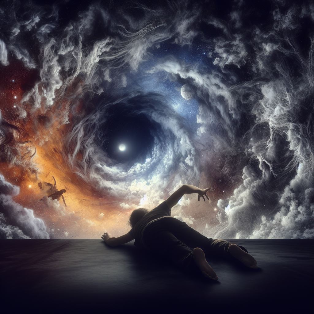 DALL·E prompt: what I see in my dream at night, photoreal...