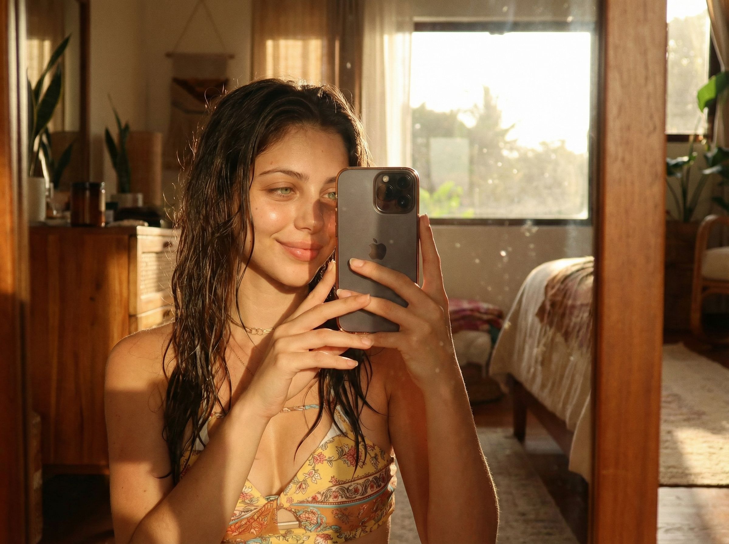 Nano Banana prompt: Hyperrealistic selfie photo, beautifu...