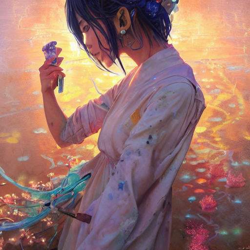 Stable Diffusion prompt: Beautiful anime painting of sola...