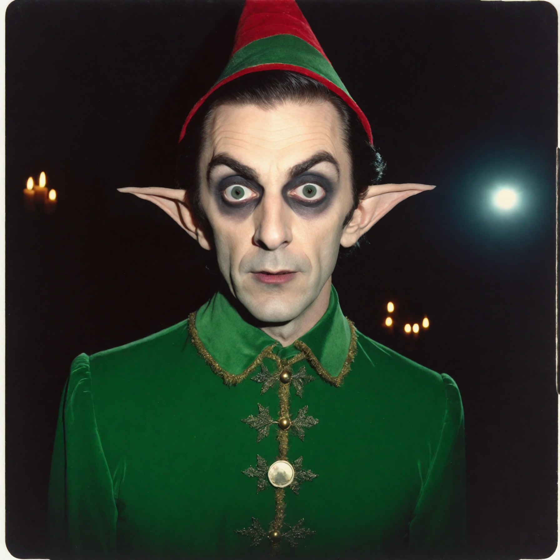 Stable Diffusion prompt: A disturbing polaroid picture of...