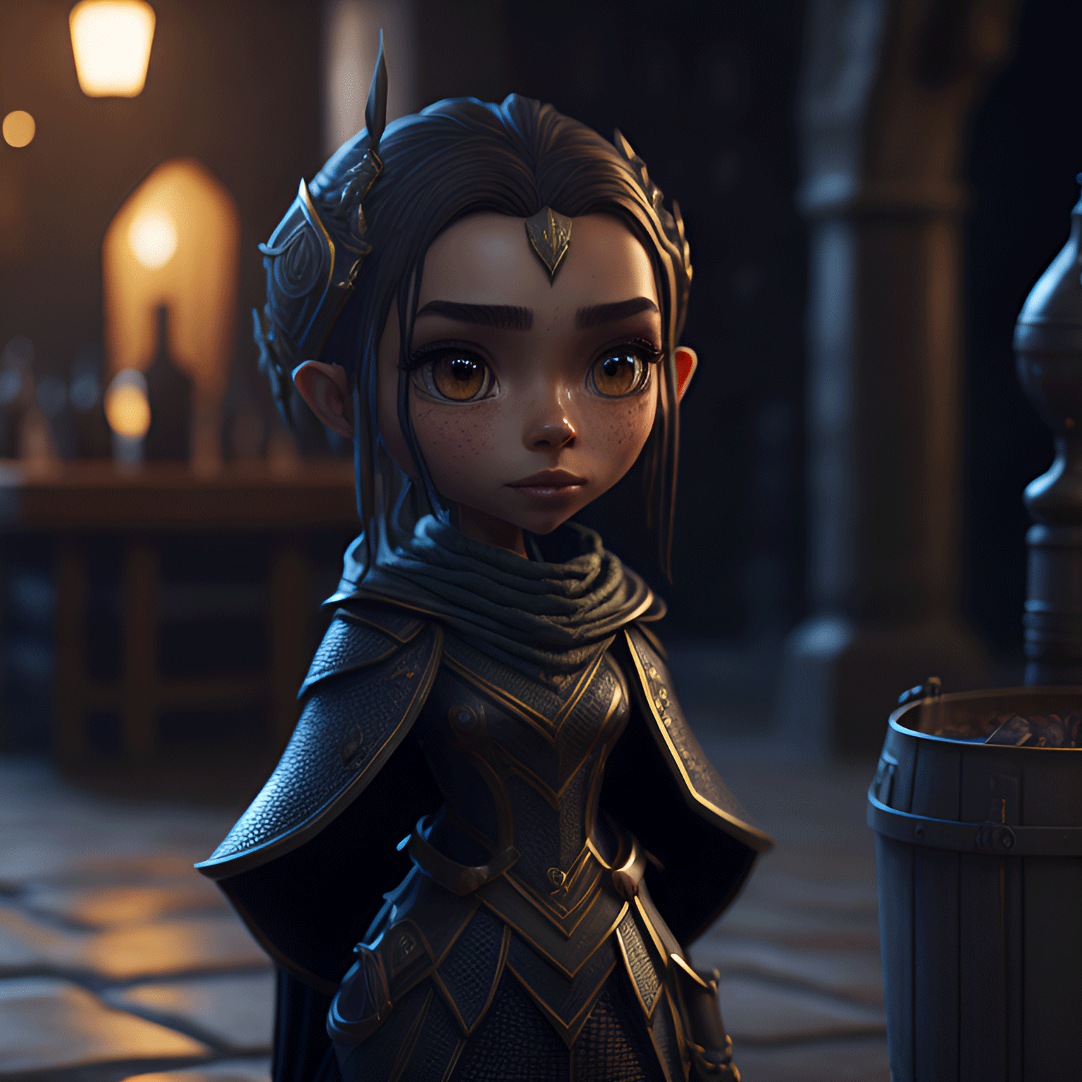 Stable Diffusion prompt: character cleric, chain mail