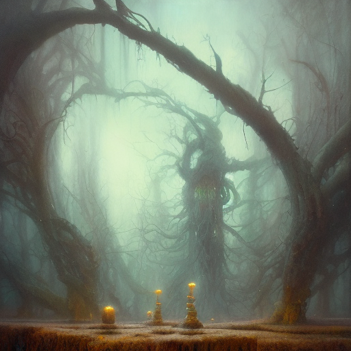 Openjourney prompt: inside a beksinski nightmare dark dra...