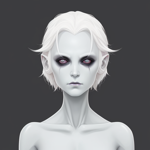 DreamShaper prompt: DnD Changeling, androgyn looking, hum...