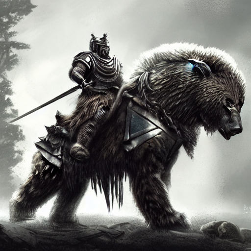 Stable Diffusion prompt: warrior roman riding a big fierc...