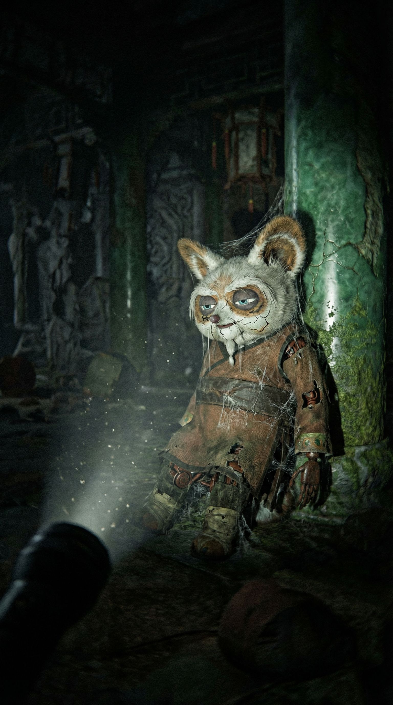 Nano Banana prompt: A wide shot of an abandoned Master Sh...