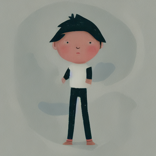 Stable Diffusion prompt: A cute [ man ], in the style of ...
