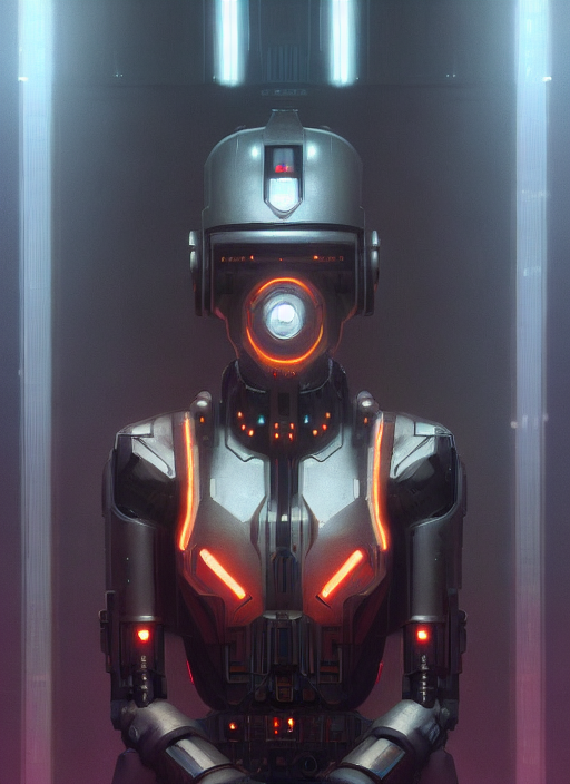 Stable Diffusion prompt: symmetry!! portrait of cyberpunk...