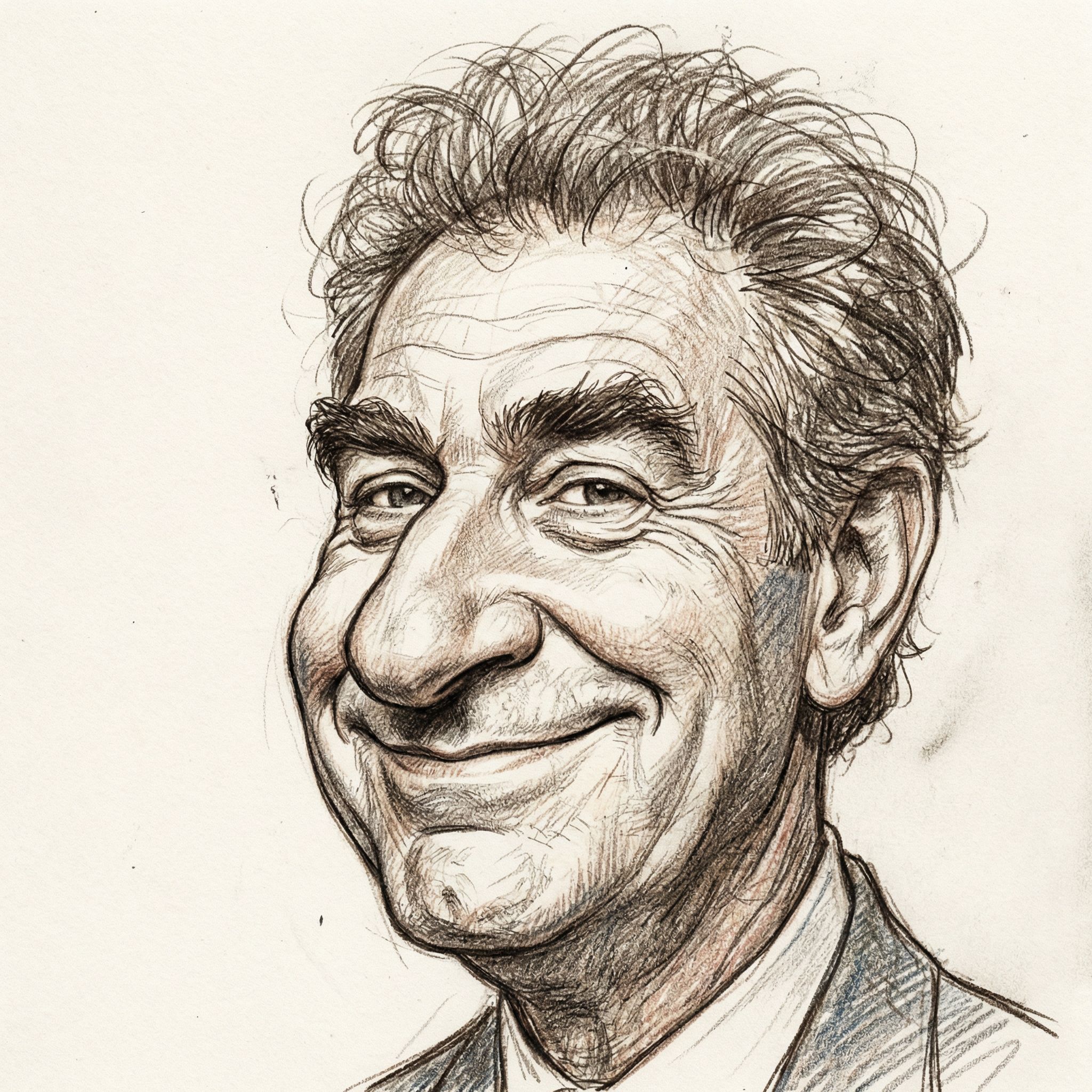 Nano Banana prompt: Create a hand-drawn cartoon caricatur...