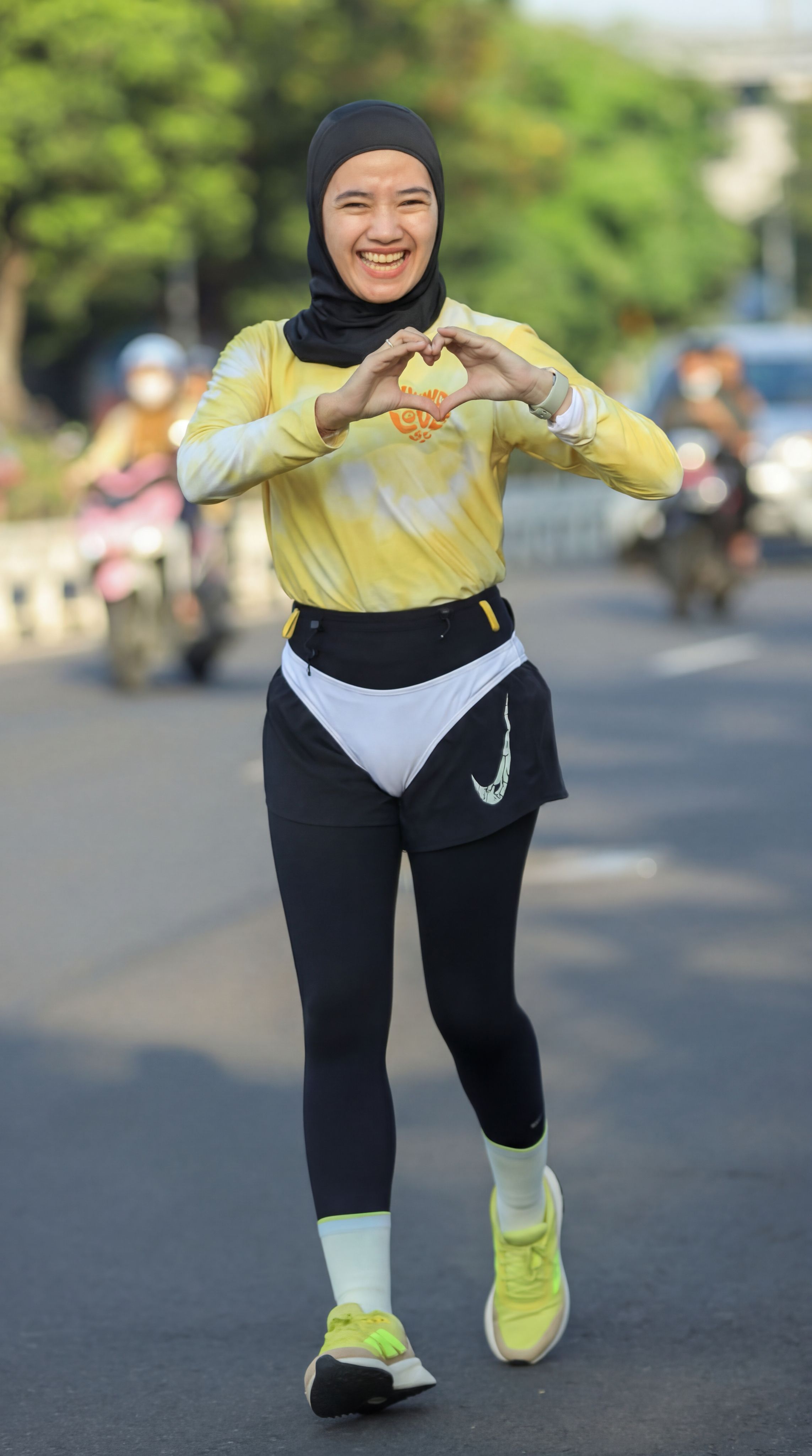 Nano Banana prompt: Photo of the person wearing a white h...