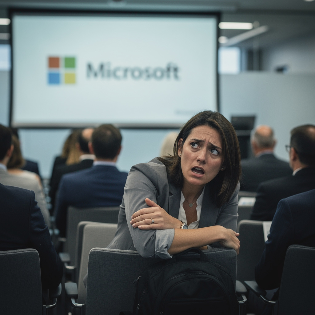 Hero prompt: A woman looking completely bored and uninter...