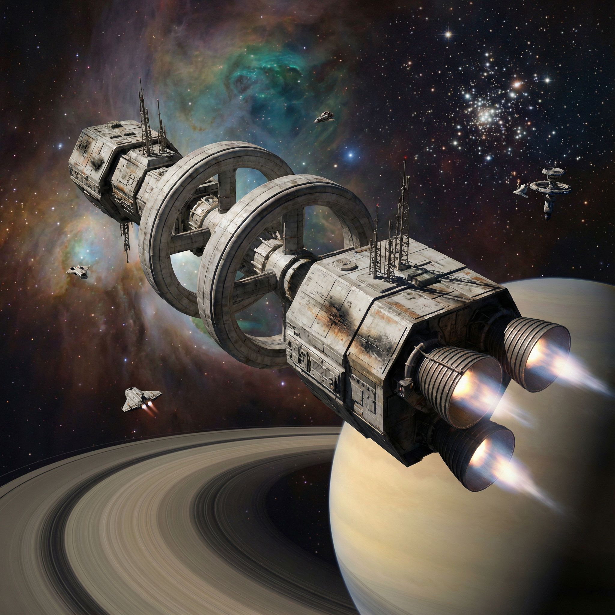 Nano Banana prompt: Space ship