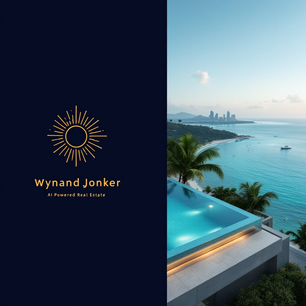 FLUX prompt: "A sleek, geometric logo combining a sun ico...