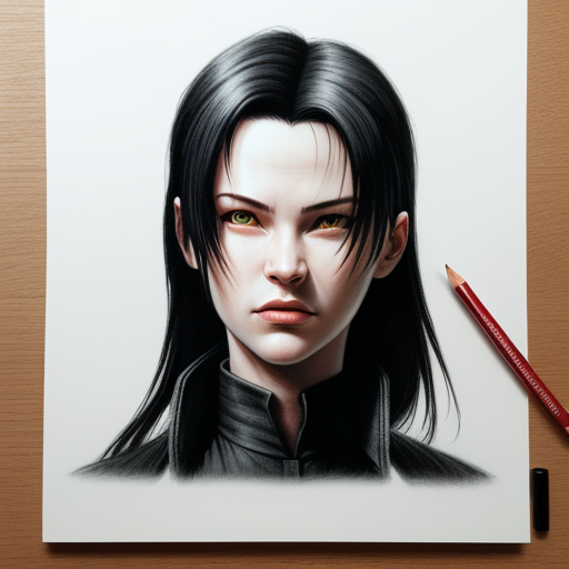 DreamShaper prompt: Neo from the Matrix pencil art