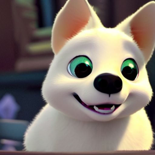 Stable Diffusion prompt: adorable cute white albino corgi...