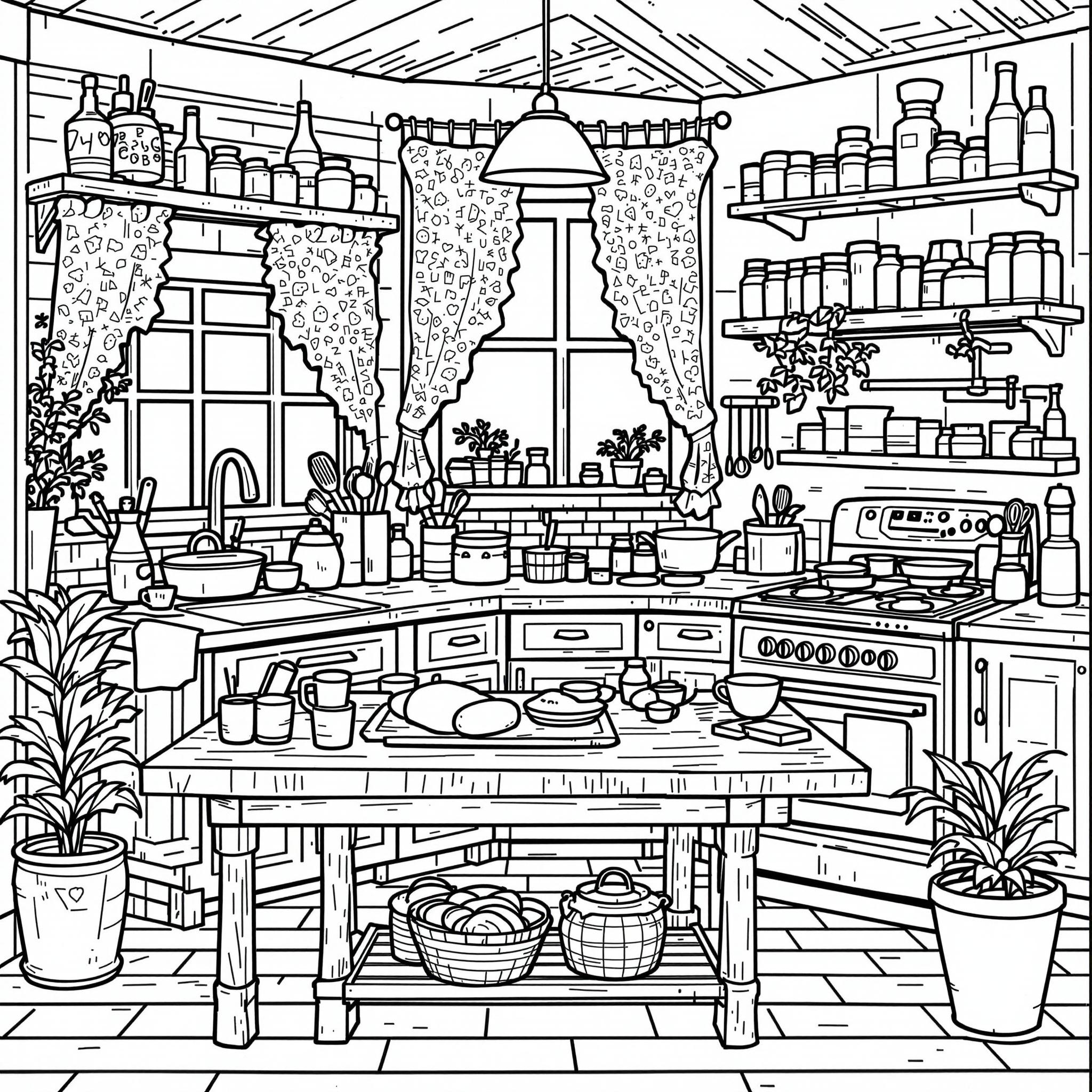 FLUX prompt: Create a high-resolution black-and-white lin...