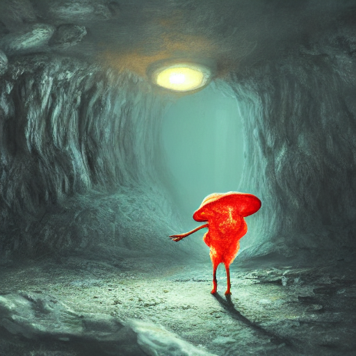 Stable Diffusion prompt: small somber slender fungal fae,...