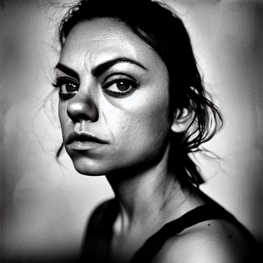 Stable Diffusion prompt: , , , , portrait photo of mila k...