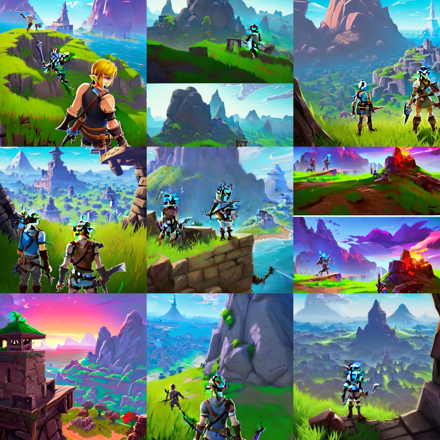 Stable Diffusion prompt: cell shaded 3D scenery, ancient ...