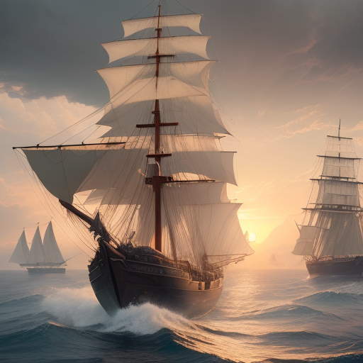 DreamShaper prompt: Photo of a ultra realistic sailing sh...