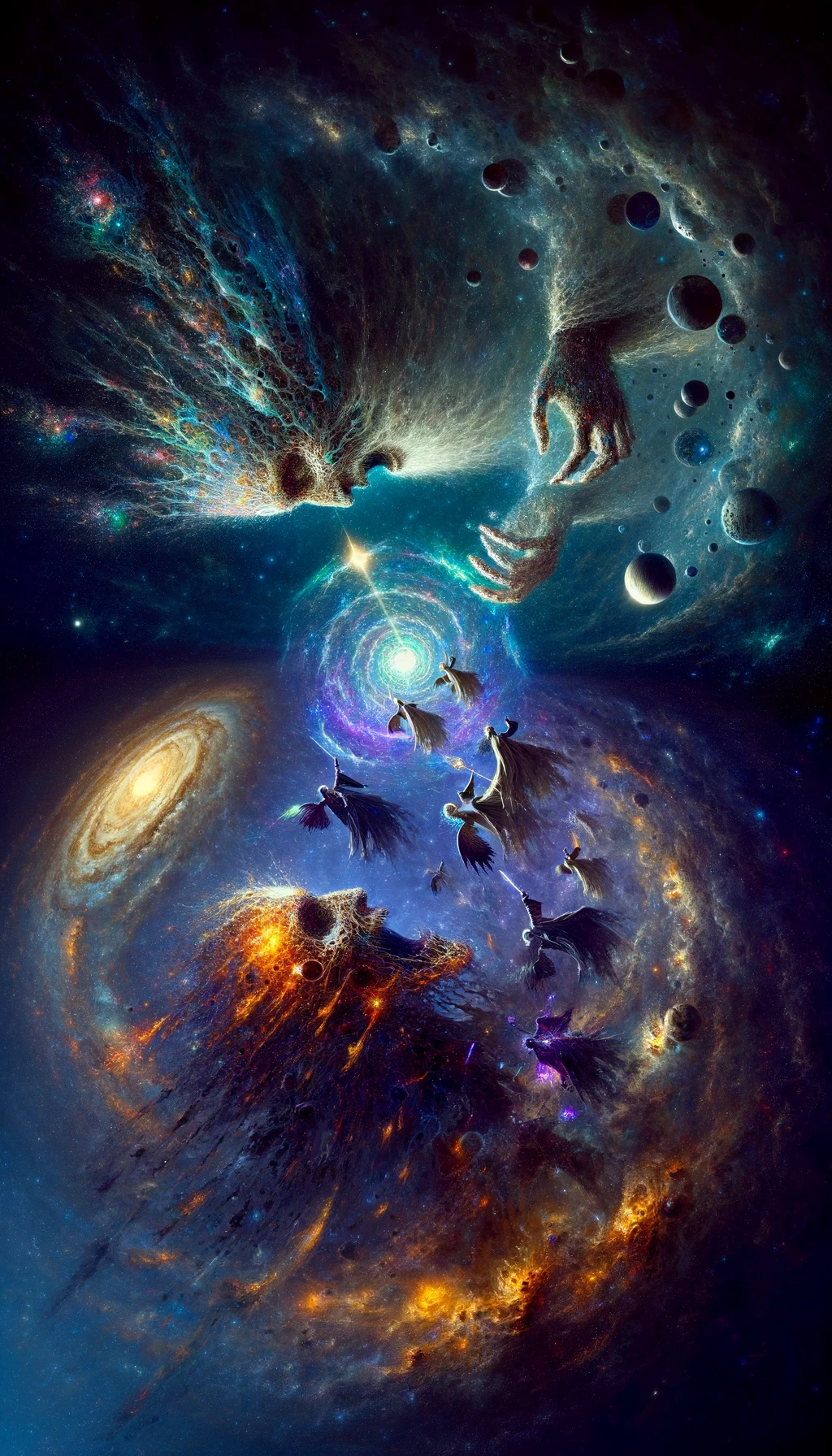 DALL·E prompt: In the vast emptiness of the interstellar ...