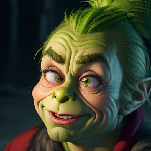 DreamShaper prompt: How the Grinch Stole Christmas!, Port...