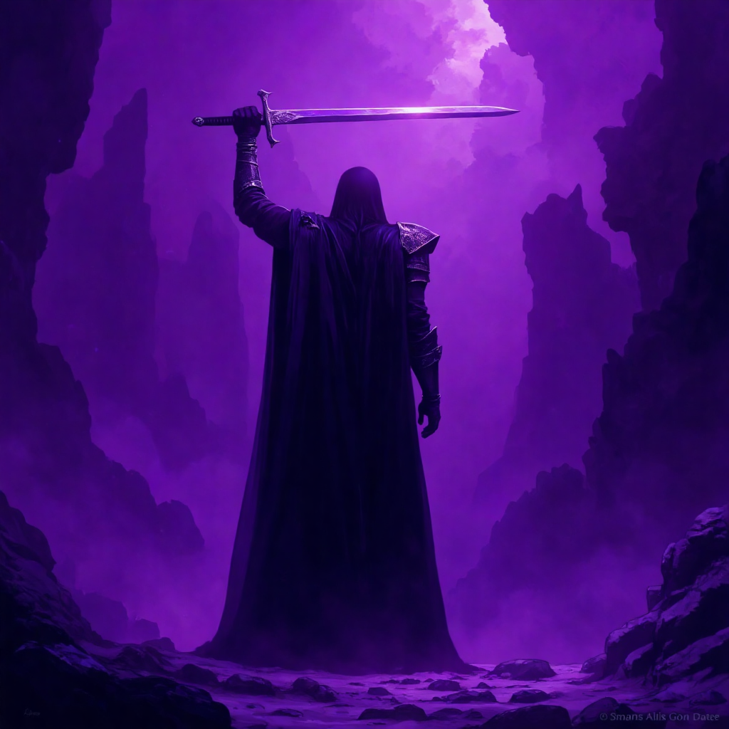 FLUX prompt: Master I was of blood never denied, k...