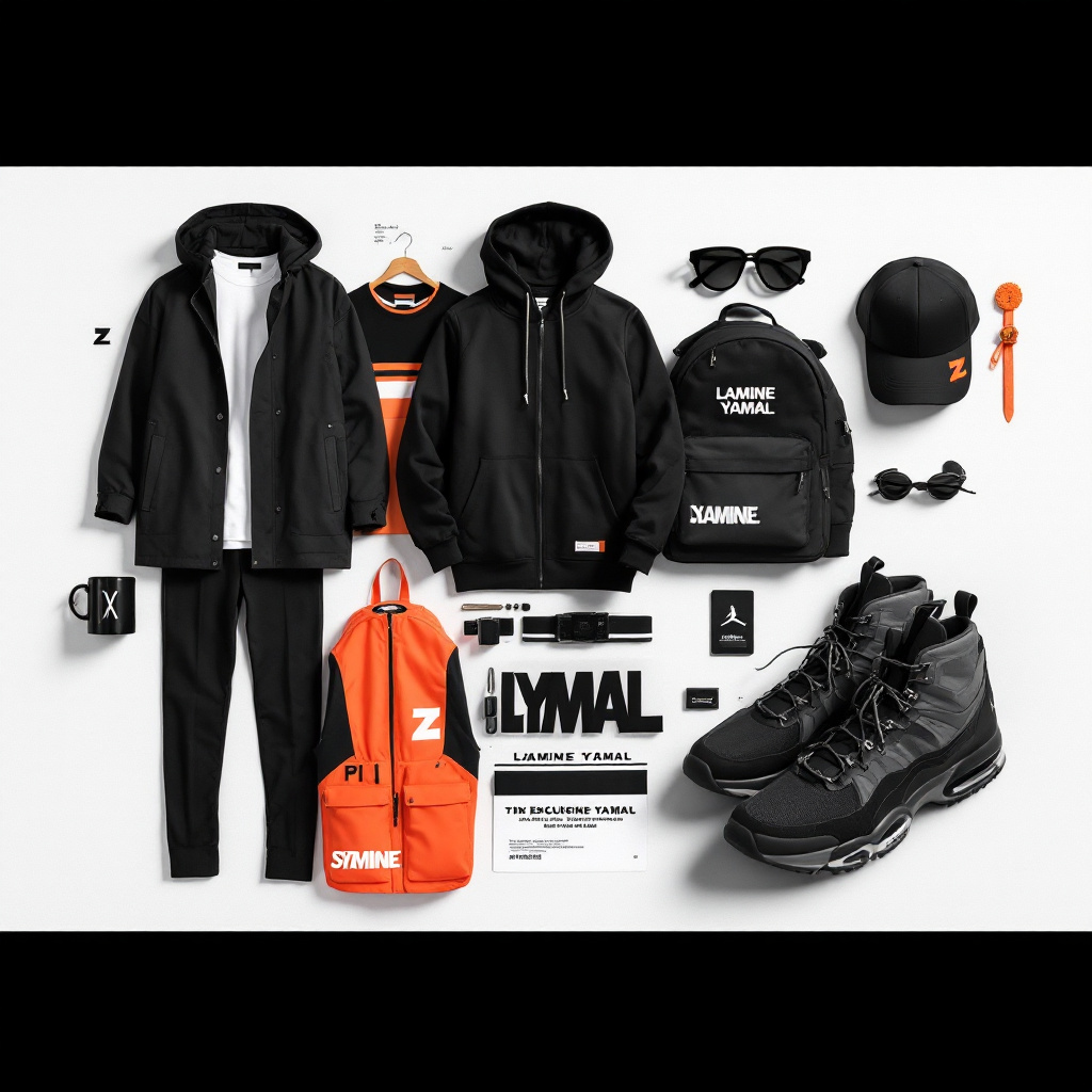 FLUX prompt: moodboard to launch an exclusive clothing li...