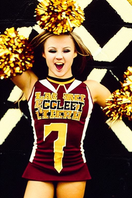 Stable Diffusion prompt: NSFW, College cheerleader, film ...