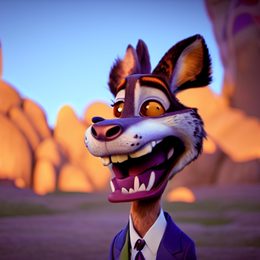 Stable Diffusion prompt: a film still from zootopia chara...