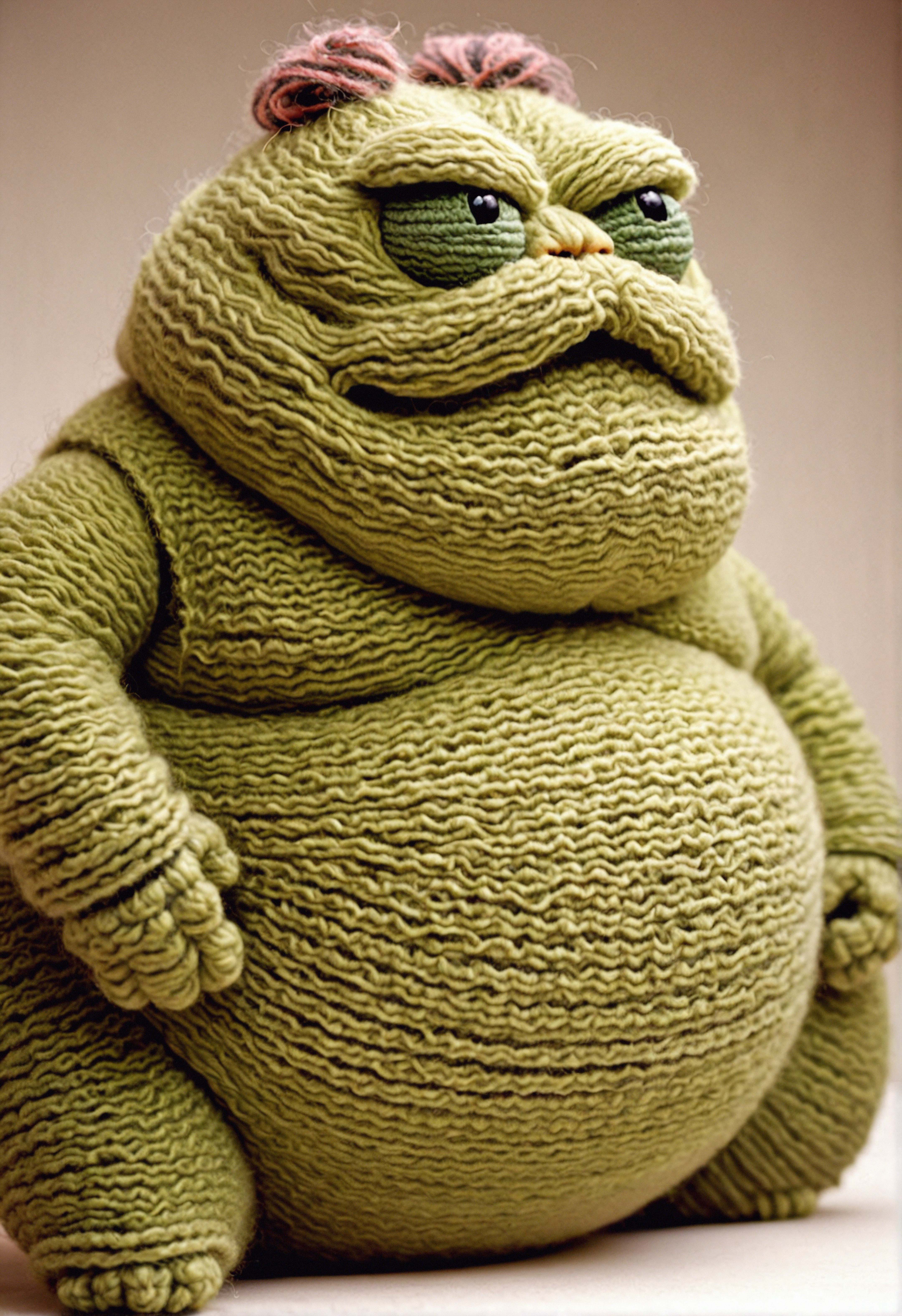 Knitted Characters | Knitted Jabba the Hutt | PromptHero