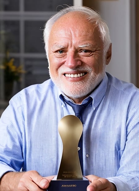 Hide The Pain Harold prompt: award winning sks at the com...