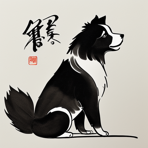 DreamShaper prompt: Single line Sumi-e painting, minimali...